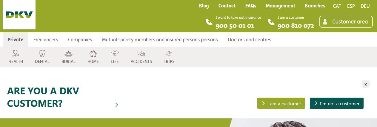 DKV Customer Area - My Insurance Spain